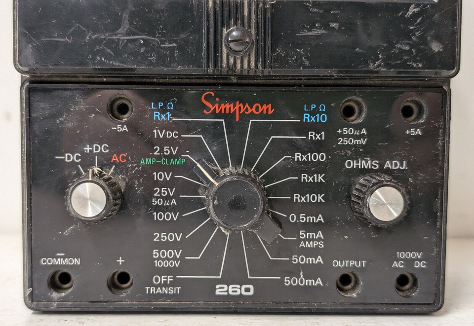 Simpson 260 Series 6XL Volt/Ohm/Milliammeter VOM Multi-Meter | eBay