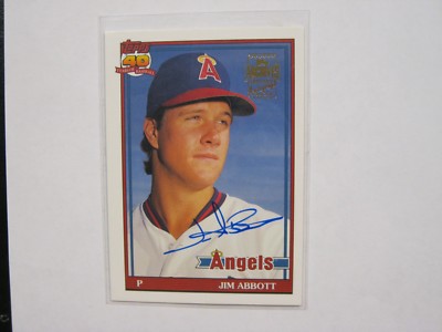 Jim Abbott Autographed Signed Baseball Card | eBay