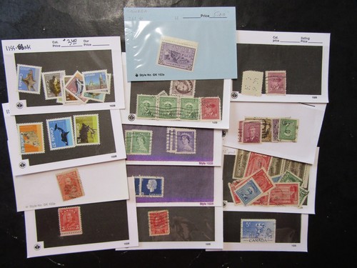 canada stamps in 102 cards new/used lot of 71 | eBay