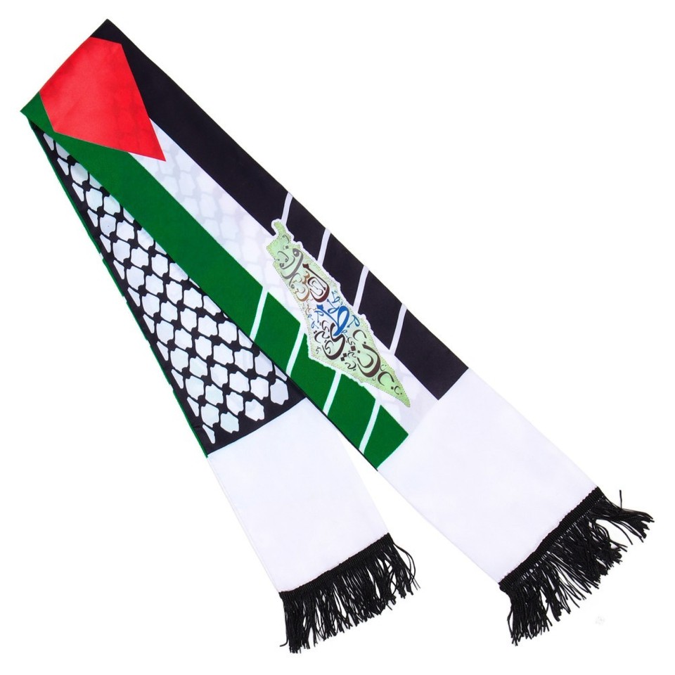 Palestine Map Scarf Neck Scarf Palestine Map Keffiyeh Men's Scarf ...