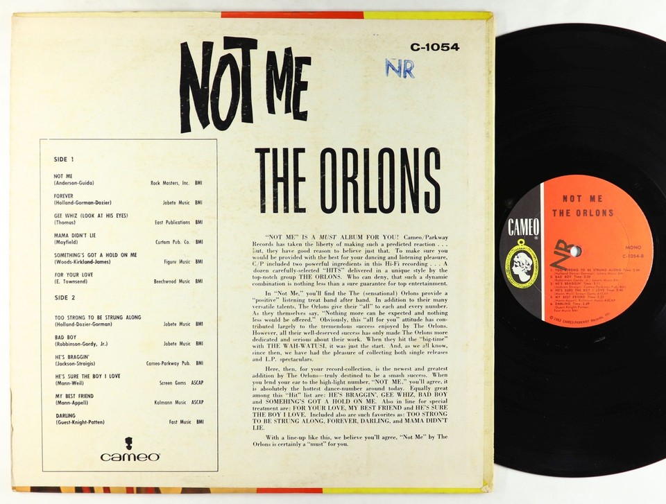 Orlons - Not Me LP - Cameo Mono | eBay