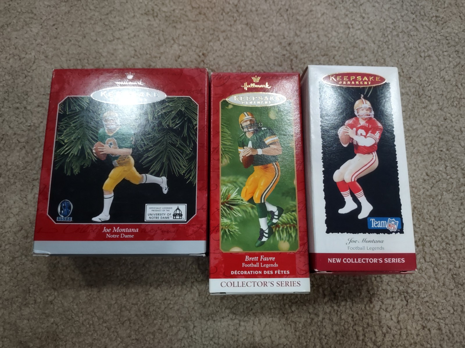 🔥Hallmark Keepsake football legends ornaments 3 Lot🔥 | eBay