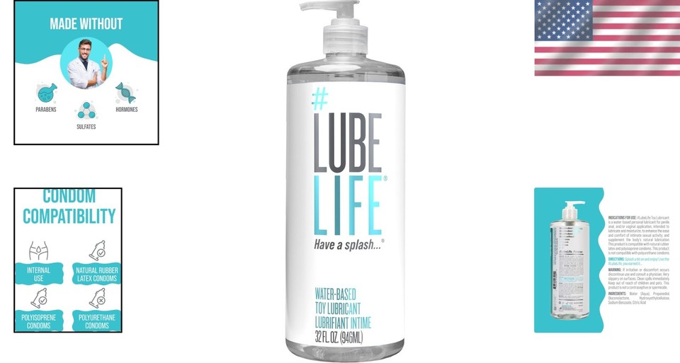 Non-Staining Water-Based Lube – Long-Lasting, Easy Cleanup for Discreet ...