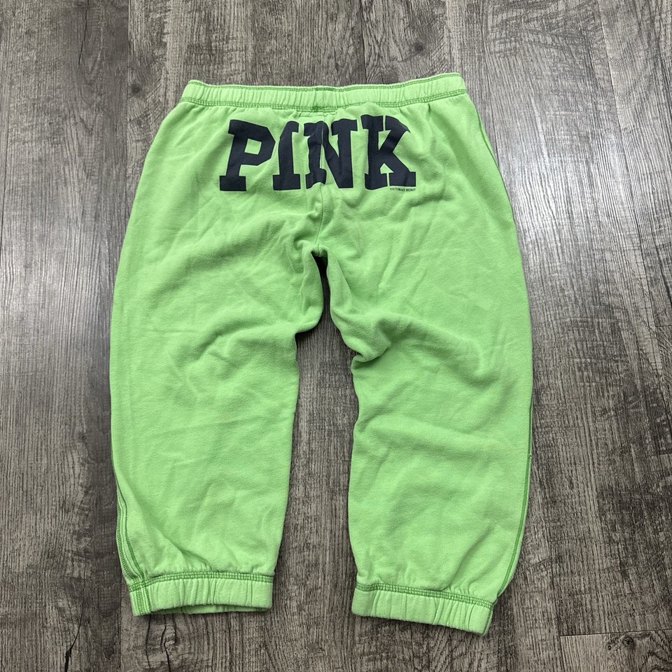 Vtg Y2K PINK Victoria’s Secret Smiley Face Cropped Capri Sweatpants ...