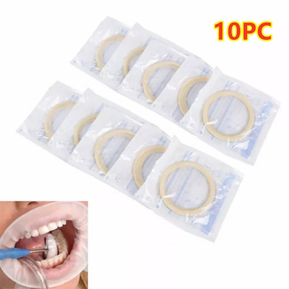 10Pcs Disposable Dental Sterile Soft Lip Rubber Dam Cheek Retractor ...