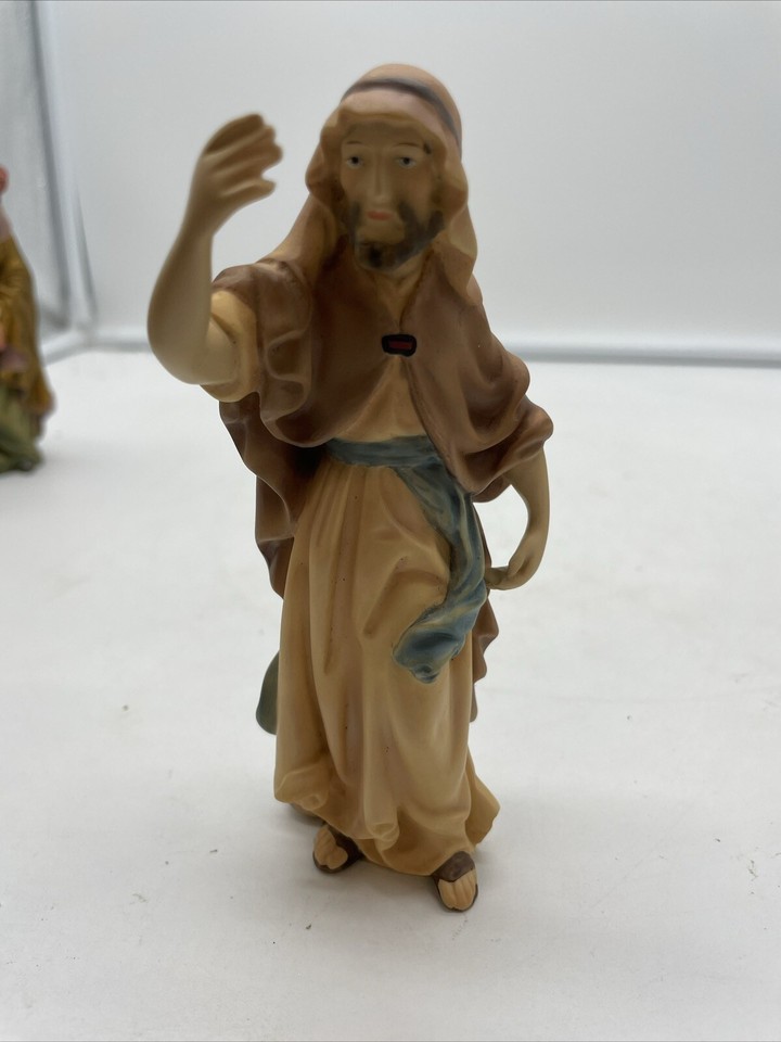Vintage Dolfi Hand Painted Nativity Set of 20 Pieces in Original Boxes ...