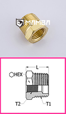 Brass Turbo Adapter Fitting Bushing 3/4 BSP Male to 1/4 BSP Female (50 ...