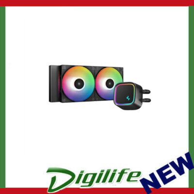 Deepcool LE500 240 RGB AIO Liquid CPU Cooler - Black | eBay