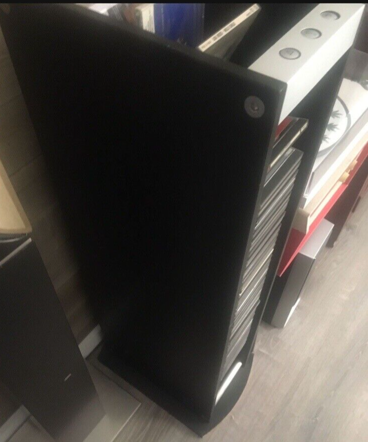 Brookstone Electronic CD Tower - Holds 100 CD's - Rotates Around | eBay