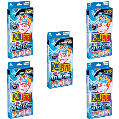5 X Cooling Gel KOOL FEVER Extra Cool Adult Sheet 6'S | eBay