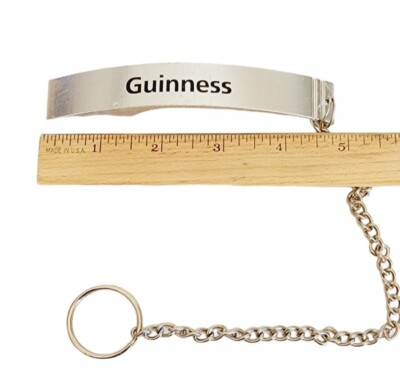 Guinness Bottle Opener Extra Large Keychain Bar Size Advertising Metal ...
