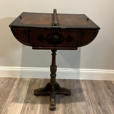 Antique Sewing Box Table | eBay