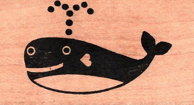 Rubber Soul ~ OREO THE ORCA (WHALE) ~ Wood Mounted Rubber Stamp Ocean ...