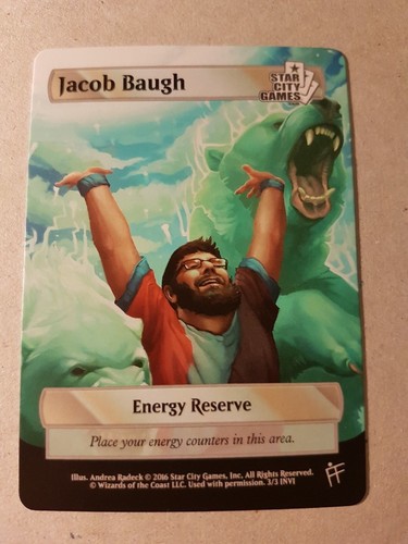 SCG Jacob Baugh Energy Token - Star City Games MTG Magic the Gathering ...