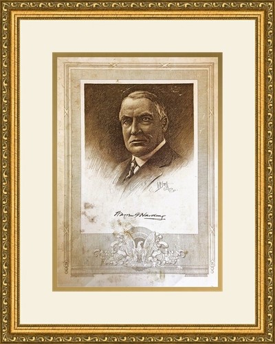 Warren G Harding, 1920 Campaign Poster Framed Repro | eBay