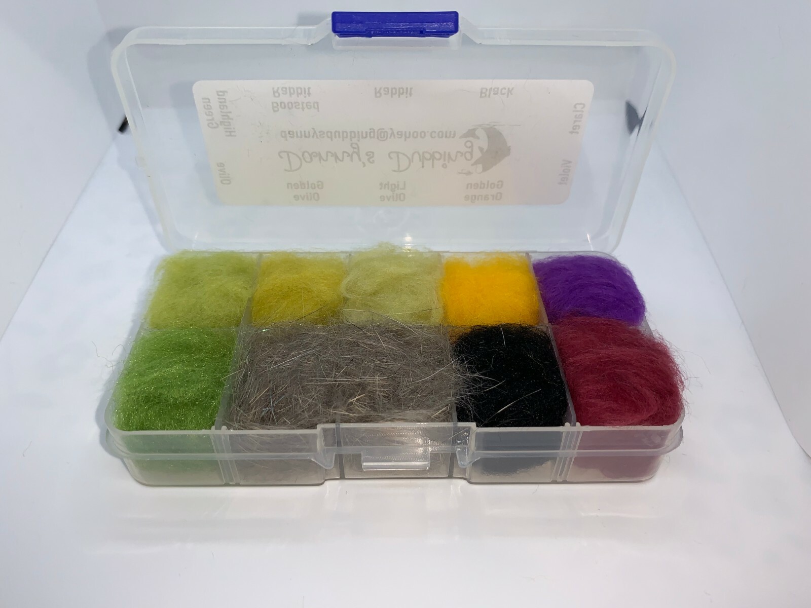 Danny’s Dubbing Box 2 - Fly Tying (Black, Olive, Green, Rabbit) | eBay UK