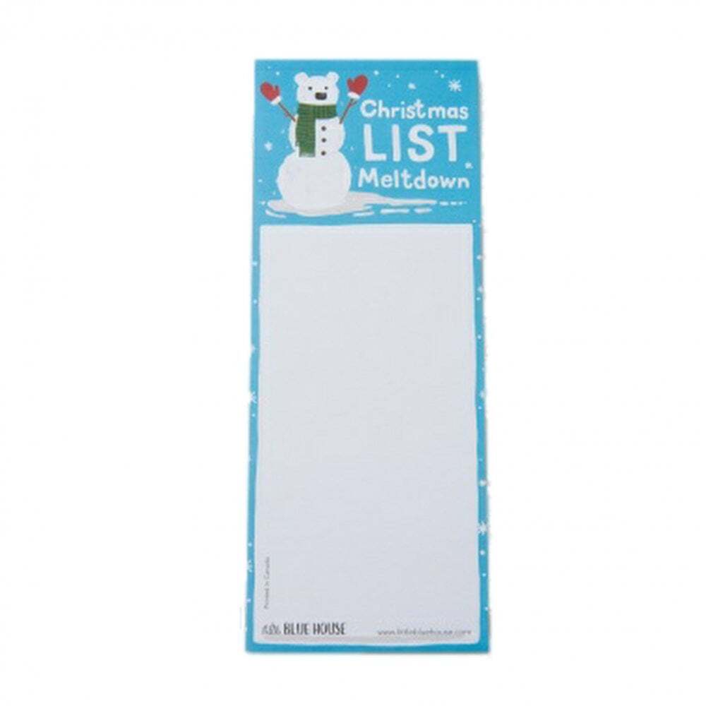 Little Blue House Hatley Christmas Meltdown Magnetic Notepad ML0CHME001 ...