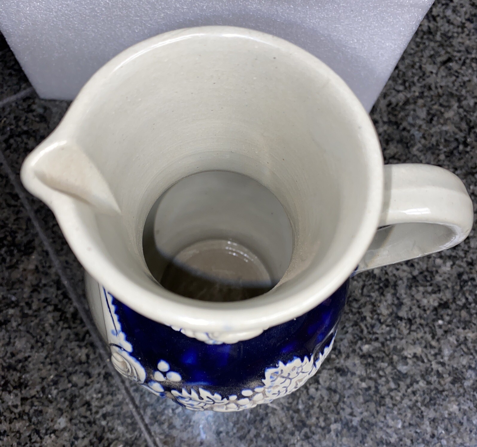 Marzi & Remy Jug Pitcher Stoneware Wine 0.25L Cobalt Vintage Pottery ...