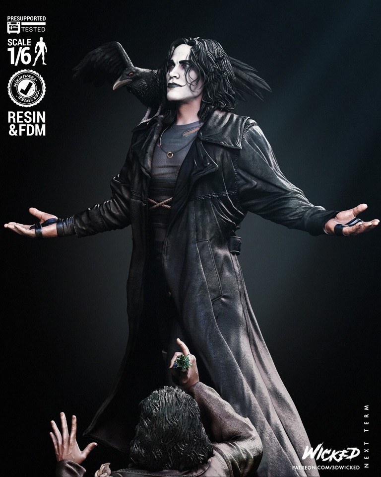 3D Resin Printed The Crow Diorama Model Kit - Unpainted & Unassembled ...