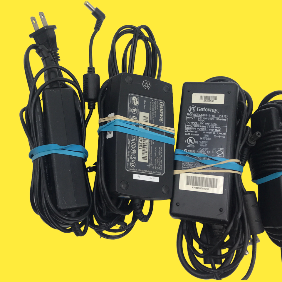 LOT OF 4 Gateway AC ADAPTER adp-50fb / sa80t-3115 / pa-1650-01 ...