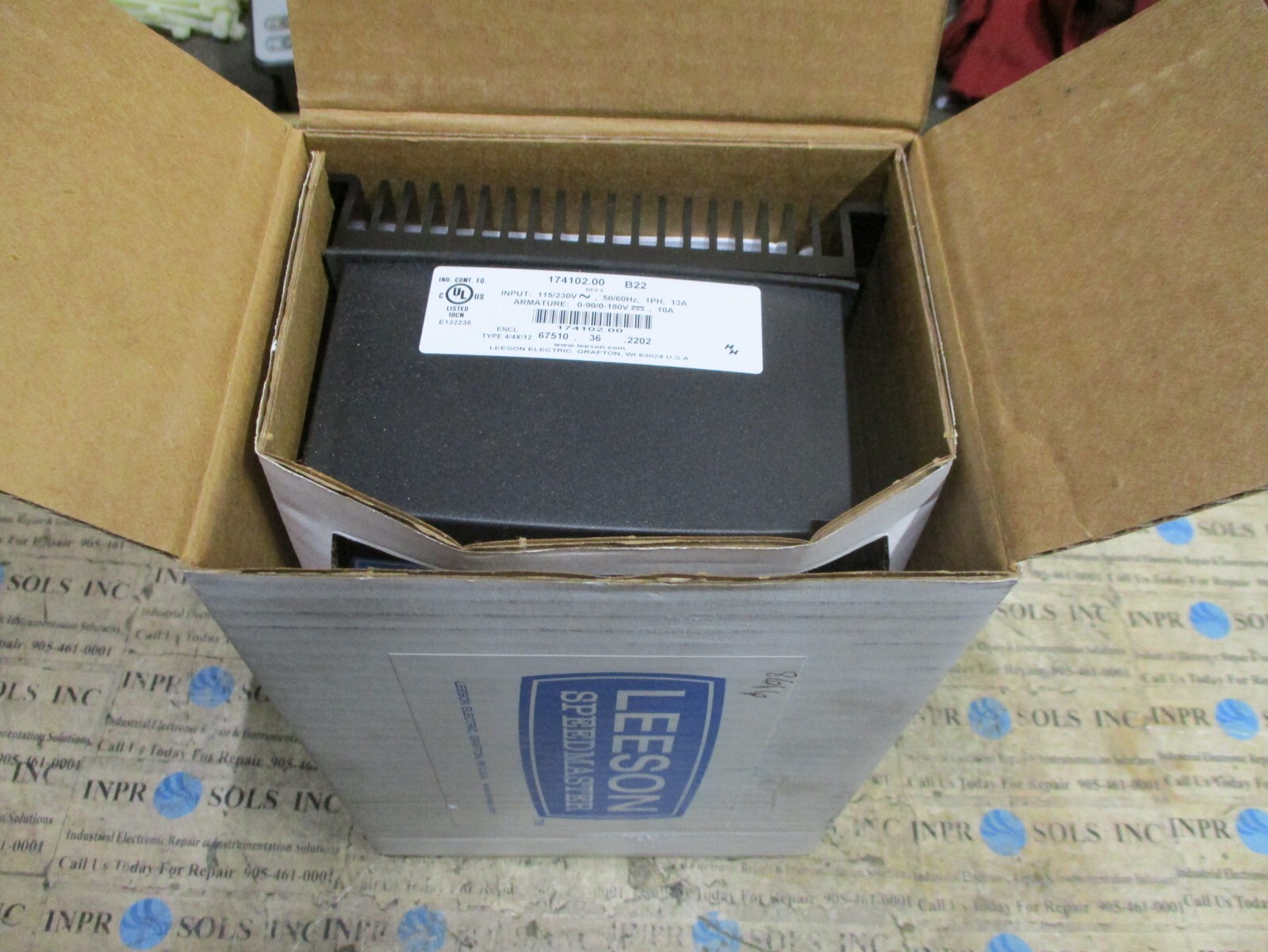 LEESON Speedmaster Washguard Adjustable Speed DC Motor Control 174102. ...