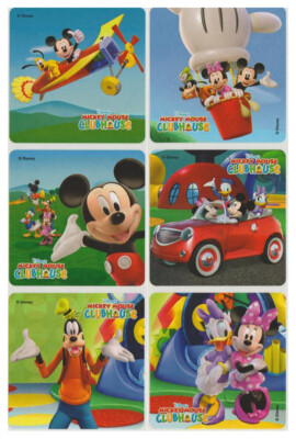 25 Mickey Mouse Clubhouse Stickers, 2.5" x 2.5" each, Party Favors | eBay