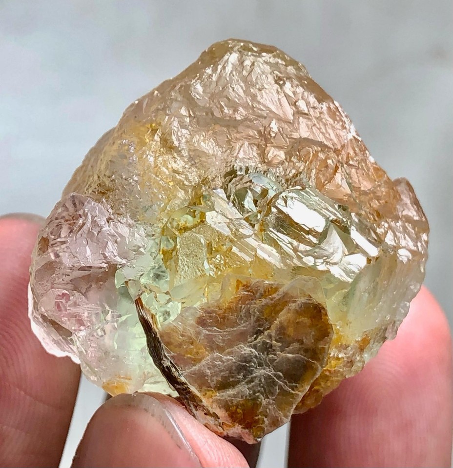 214 CT Bi Color FLUORITE Crystal with Muscovite From Chumar Bakhoor | eBay