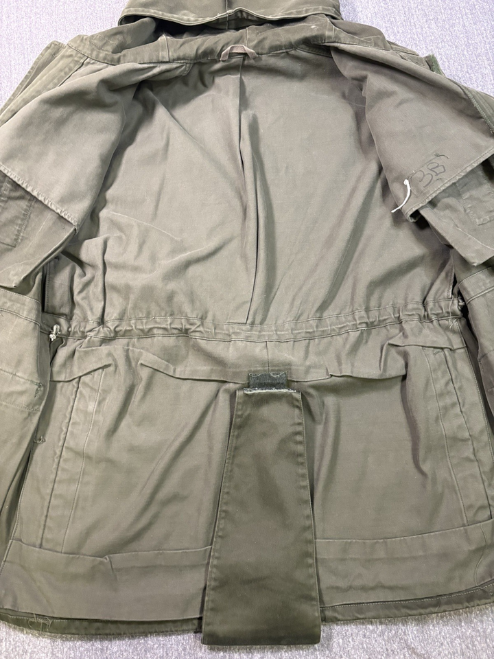 Vintage Belgian Army Jacket Fit Size L Green Seyntex 80s Military Field ...