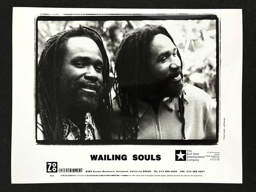1995 Wailing Souls Jamaican Reggae Group Zoo Burt Stein Vintage Press ...