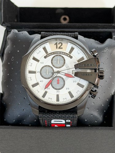 Diesel Mega Chief Stainless Steel Men's Watch with Analog or Digital ...