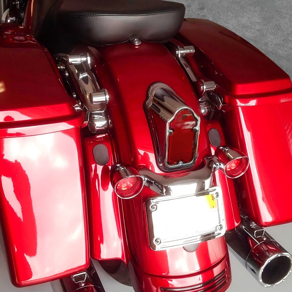 Motorcycle LED Tombstone Tail Light Brake Lights for Harley Cafe Racer ...