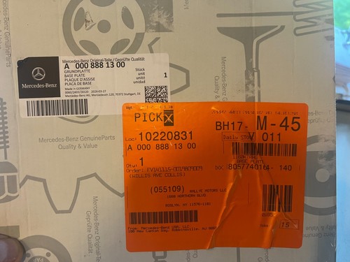 Mercedes Benz base Plate #A000 888 13 00 | eBay