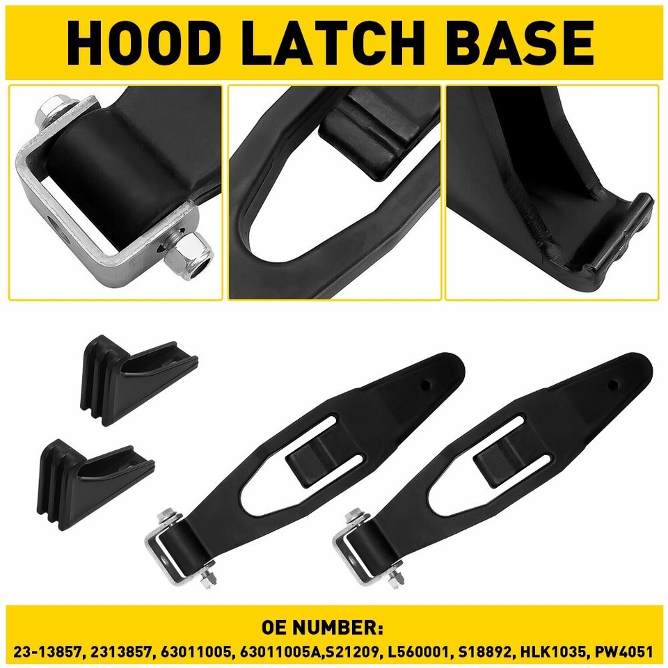 FOR Kenworth W900 Peterbilt 377 378 379 Hood Latch Kit 1 Pair OEM # L56 ...