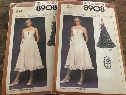 🌷1979 UNCIRCULATED SIMPLICITY #8908 - LADIES "GUNNE SAX" DRESS PATTERN ...