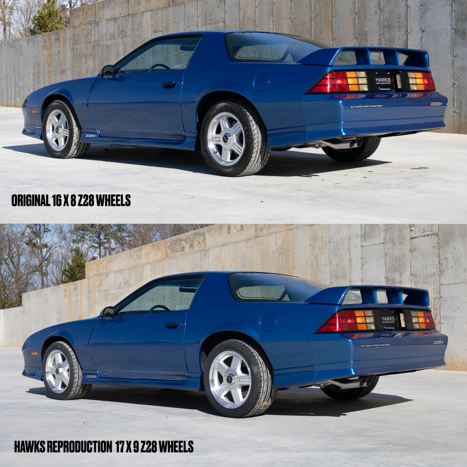 Z28 Style 17x9 Silver Wheels Rims 17" Set of 4 Fits 1991-1992 Chevrolet ...