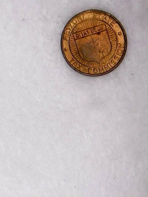 Vintage Arizona State Tax Commission Sales Tax Payment Token Copper | eBay