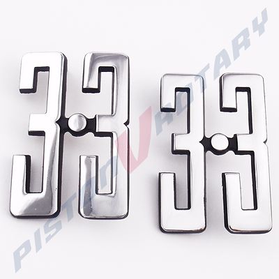 3.3 Guard Badges x2 (pair) for Ford XC Falcon fender fairmont GS GXL ...