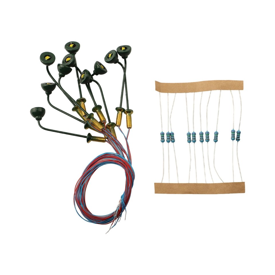 20pcs/set Lamps Model Lights Practical Wall Lights LED Model Street ...