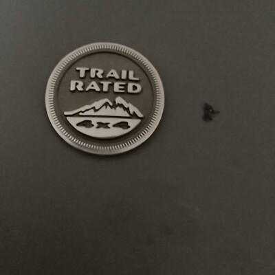 JEEP TRAIL RATED 4X4 EMBLEM LIBERTY OEM METAL | eBay