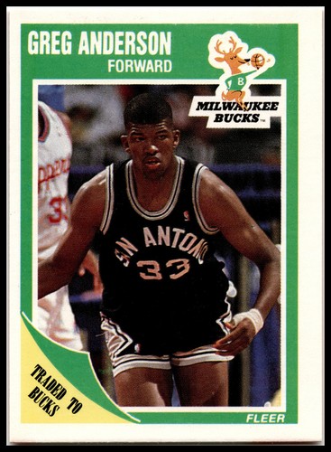 Greg Anderson #85 1989 Fleer Bucks B0152A | eBay Australia