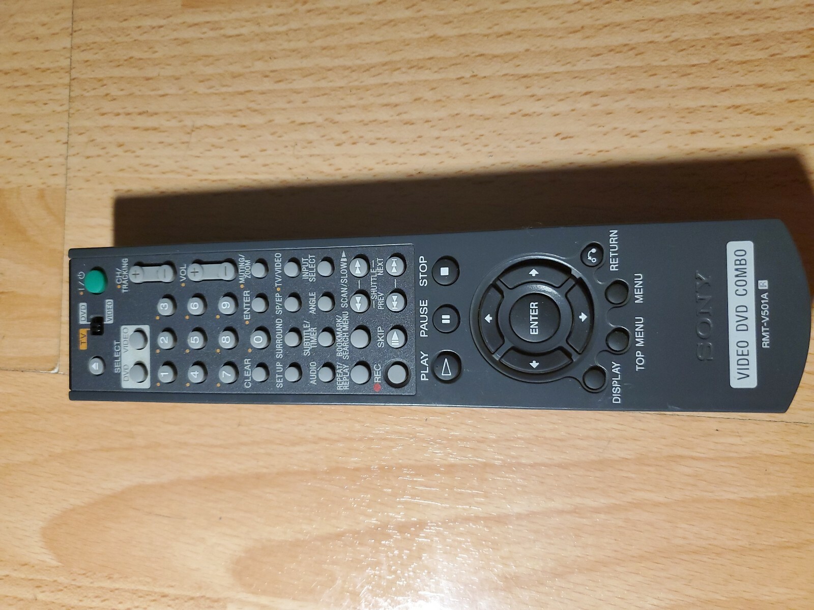 Sony Video DVD VCR Combo Remote RMT-V501A SLV-D201P D300P | eBay