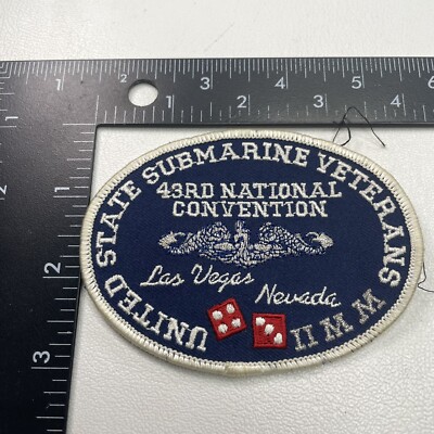 Las Vegas US NAVY SUBMARINE VETERANS WWII NATIONAL CONVENTION Patch 81D2 | eBay