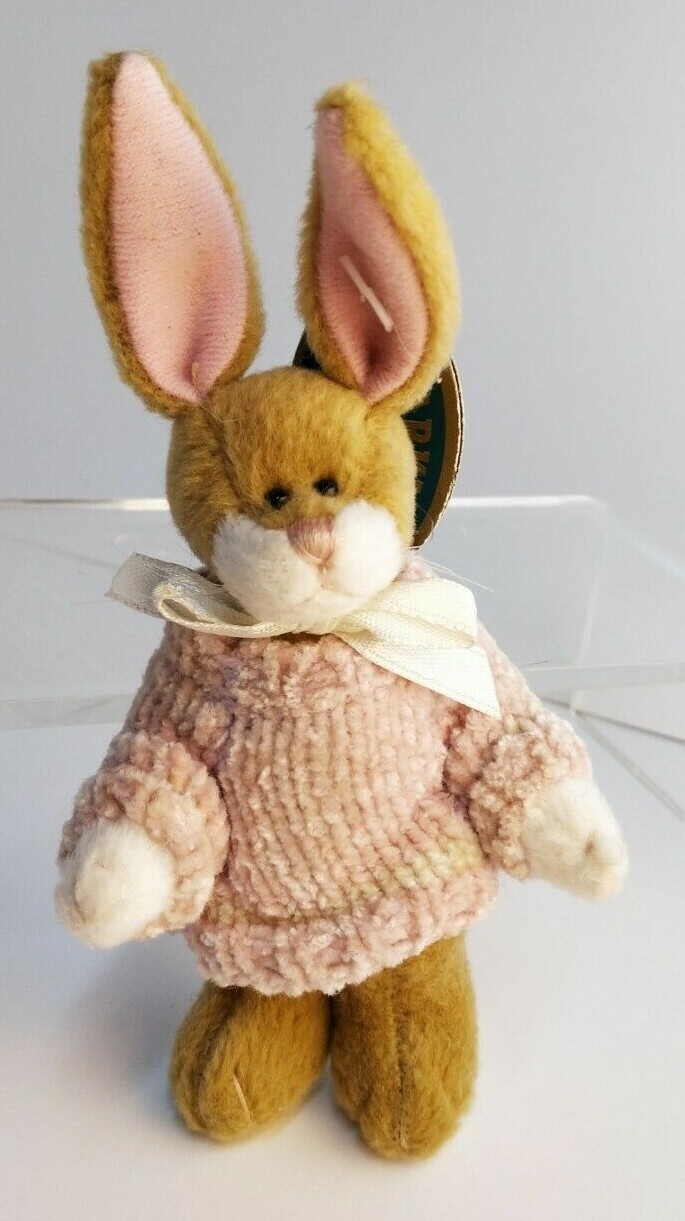 Bearington Bears 5" Bunny Rabbit "Mitsie" in Pink Sweater & Bow ...