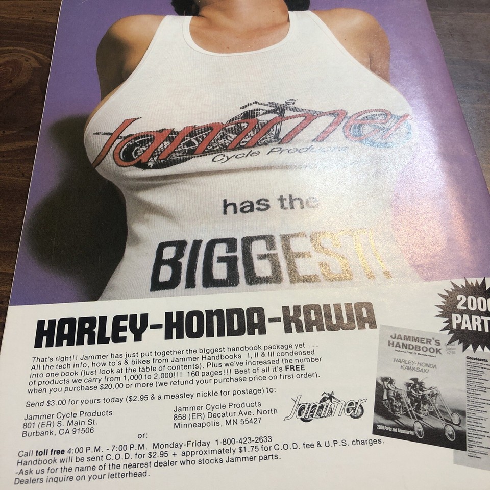 Easyriders Motorcycle Magazine Mar 1977 Vintage Bikers Outlaw Chopper ...