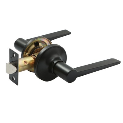 Ikonic Matt Black Slimline Passage Set Home Door Hardware Accessories ...