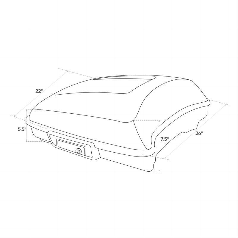 Razor Tour Pack Pak Pad & Trunk Luggage Rack for Kawasaki Vulcan 1700 ...