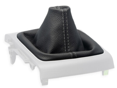 FOR HYUNDAI i30 GD 2011-2017 GEAR SHIFT BOOT GAITER LEATHER STITCH GRAY ...