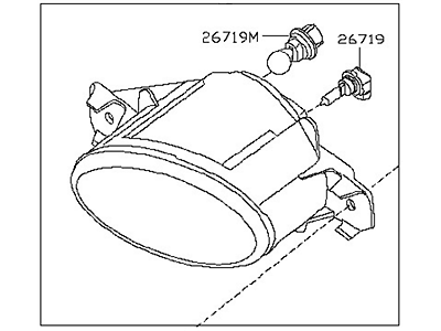 2003-19 NISSAN INFINITI Nissan 26150-9B91D Lamp Fog RH 261509B91D NEW ...