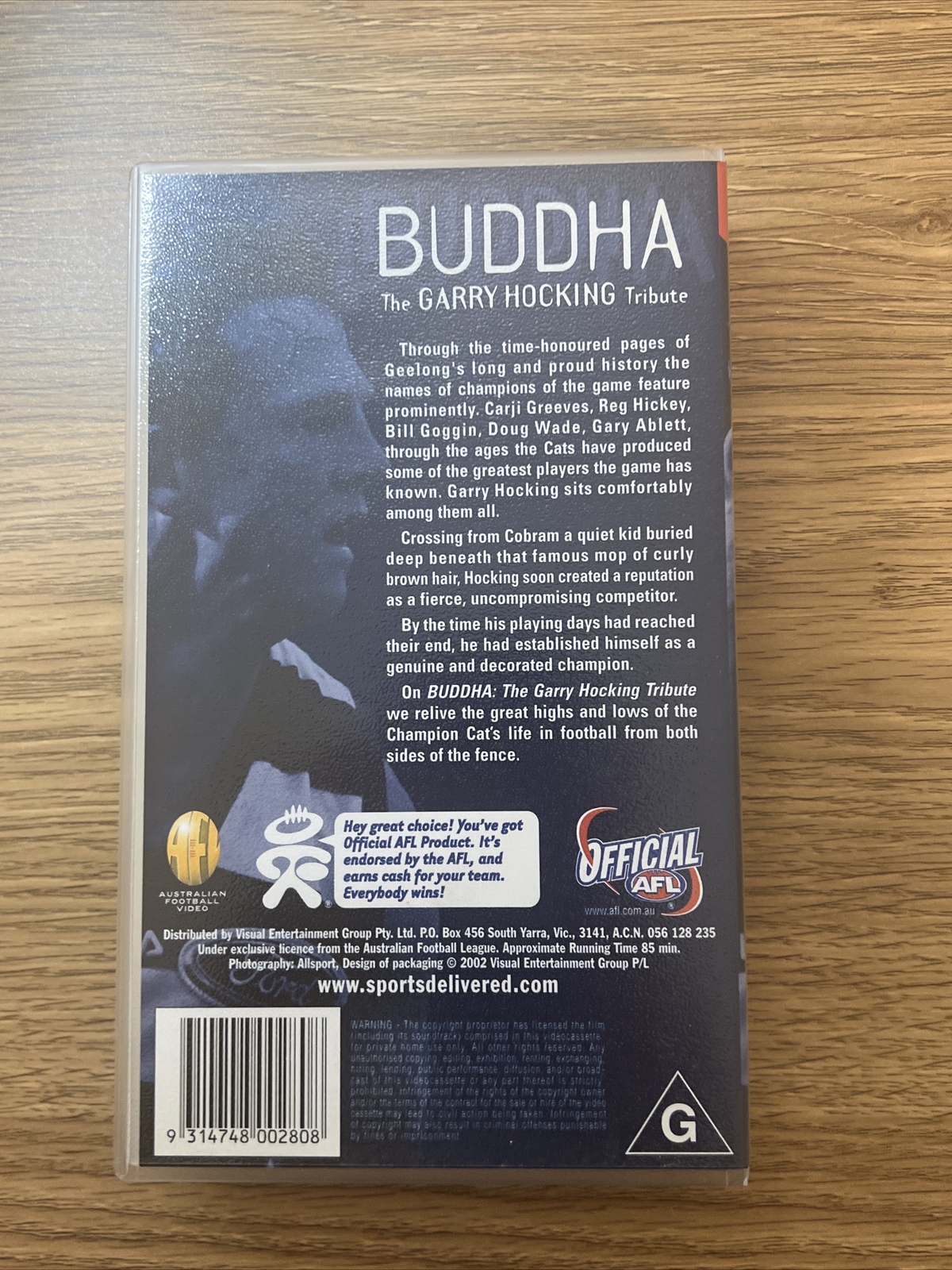 NEW AFL Geelong Football Club Buddha: The Gary Hocking Tribute. VHS ...