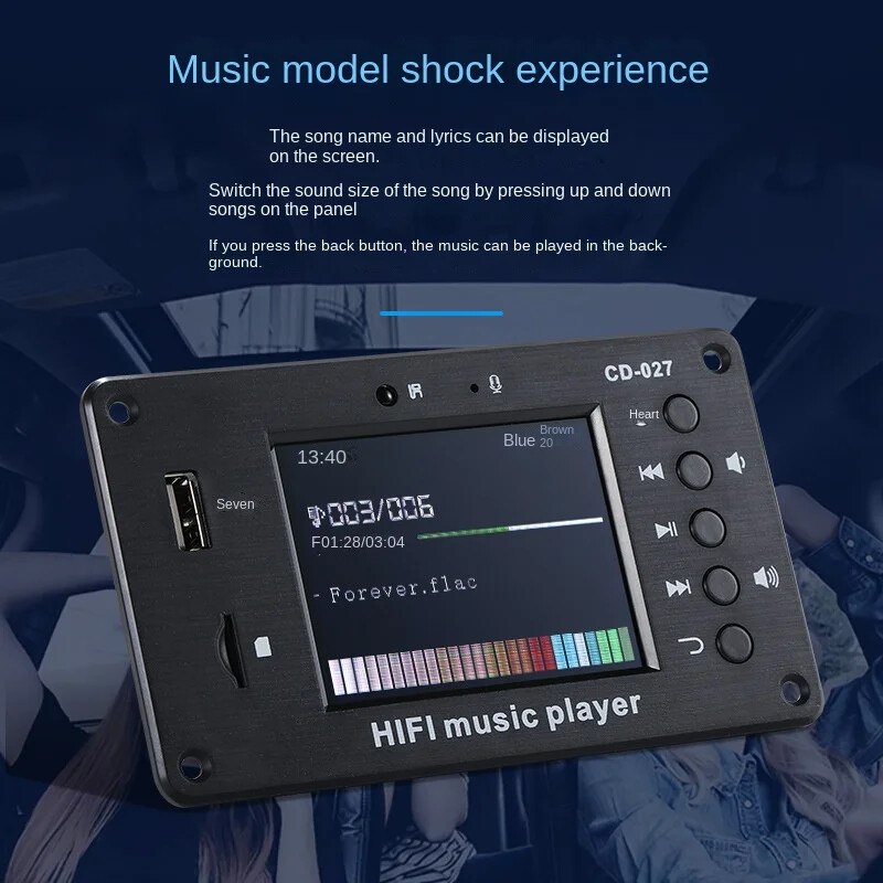 MP3 Decoder Board Bluetooth 5.1 Stereo Audio Receiver FLAC WAV APE ...